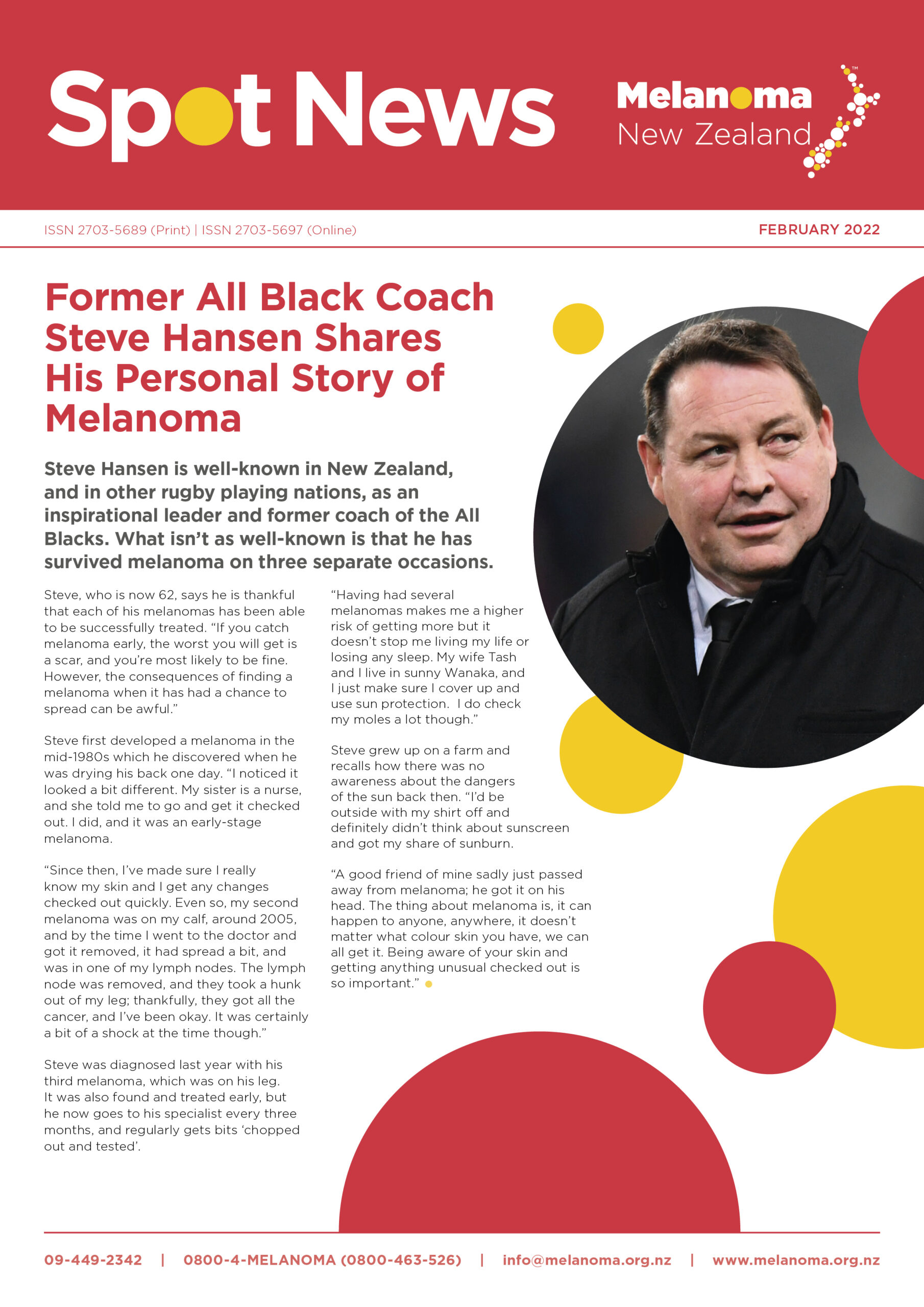 February Newsletter - Melanoma NZ